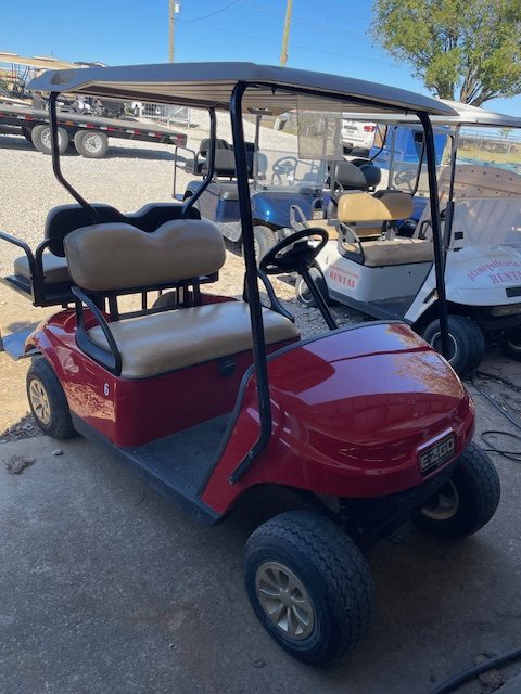 VERY GOOD CONDITION RED 2021 EZGO TXT W/LOW HOURS & NEW US BATTERIES ...
